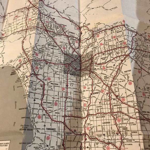 Automobile Club | Other | Vintage 987 Los Angeles Area Freeway System ...
